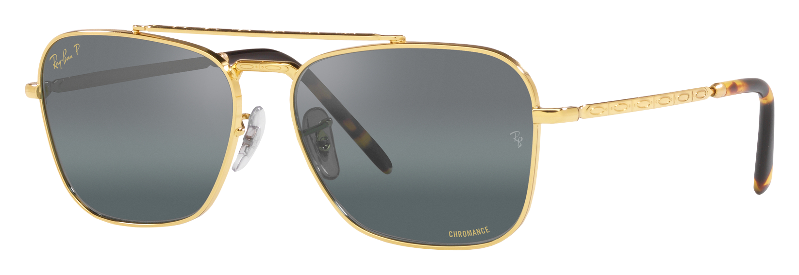 Ray-Ban New Caravan RB3636 Chromance Mirror Glass Polarized Sunglasses ...